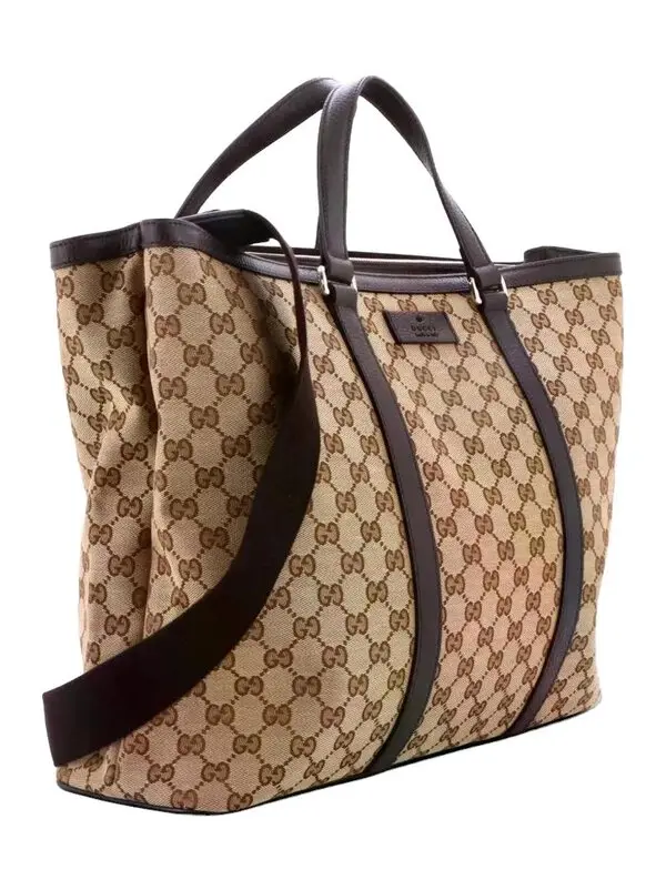 Gucci Joy Convertible Gg Canvas Large Tote Bag - Brown
