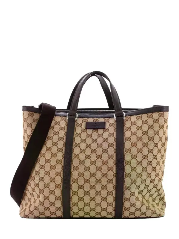 Gucci Joy Convertible Gg Canvas Large Tote Bag - Brown