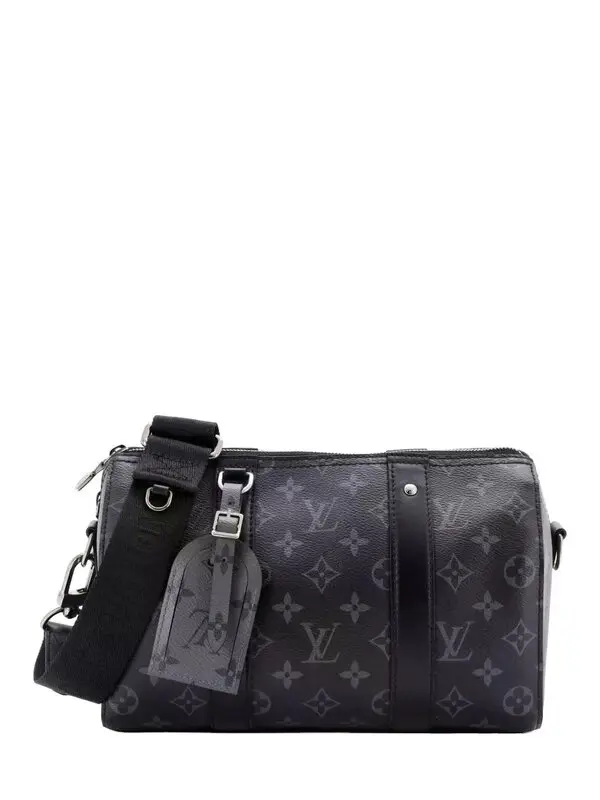 LOUIS VUITTON City Keepall Bag Reverse Monogram Eclipse Canvas - Black