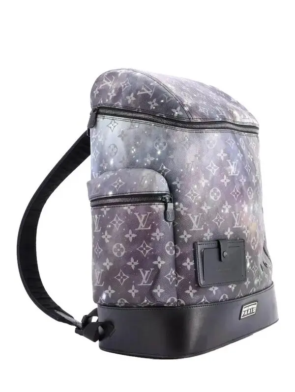 LOUIS VUITTON Alpha Limited Edition Monogram Galaxy Canvas Backpack - Black