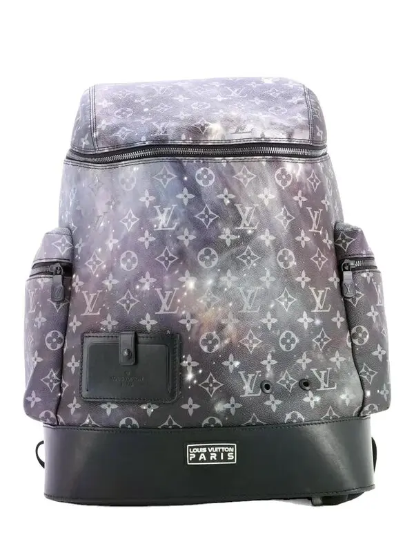 LOUIS VUITTON Alpha Limited Edition Monogram Galaxy Canvas Backpack - Black