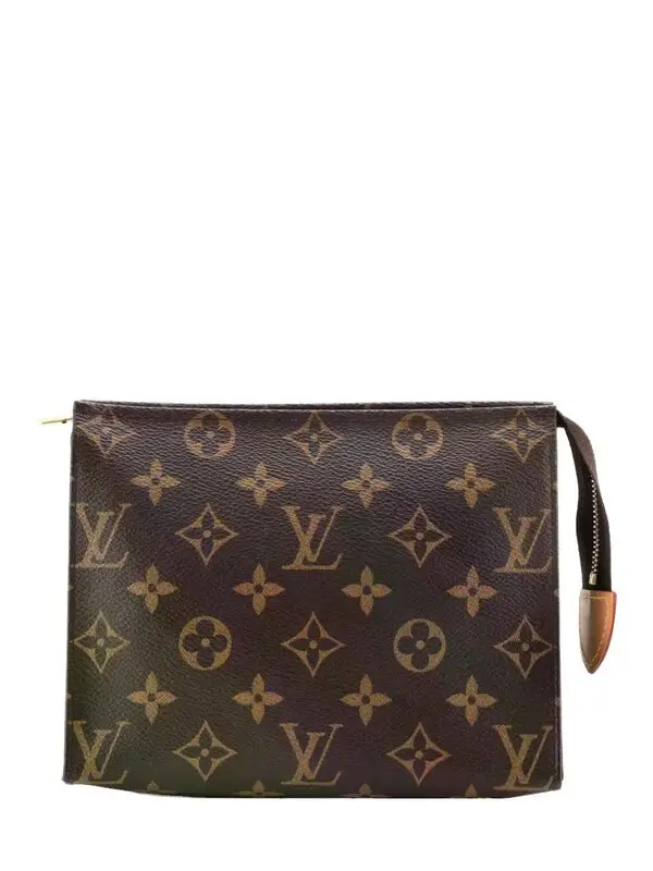 LOUIS VUITTON Toiletry 19 Pouch Monogram Canvas - Brown
