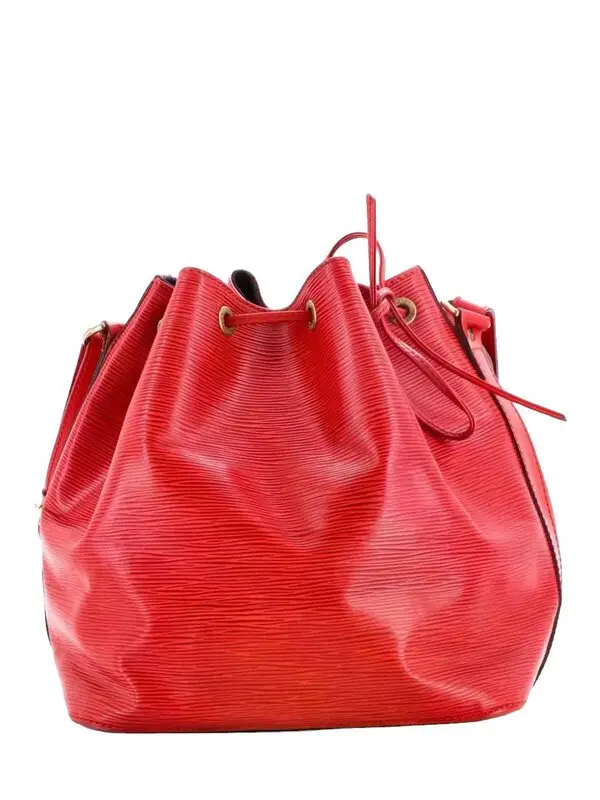 LOUIS VUITTON Petit Noe Epi Leather Bucket Bag - Red