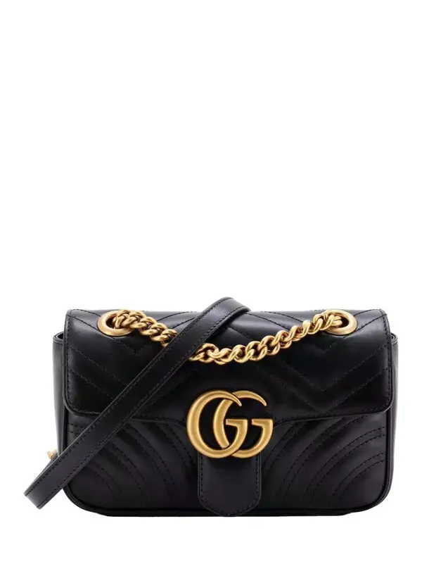 Gucci Gg Marmont Mini Crossbody Bag - Black