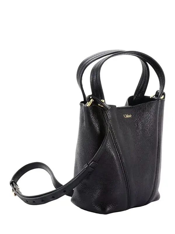 Chloé Spin Tote Small Crossbody Bag - Black