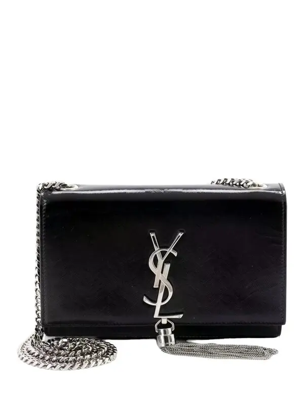 Saint Laurent Classic Monogram Tassel Medium Crossbody Bag - Black