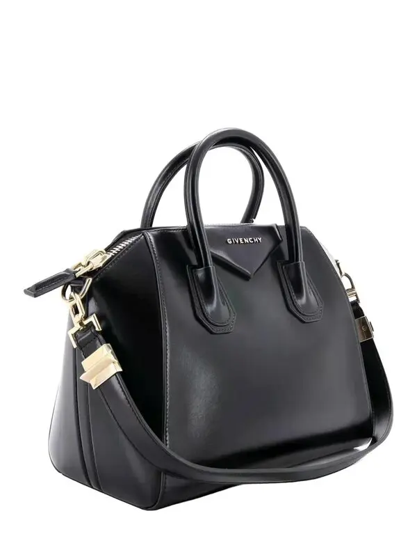 Givenchy Antigona Small Satchel Glazed Leather - Black