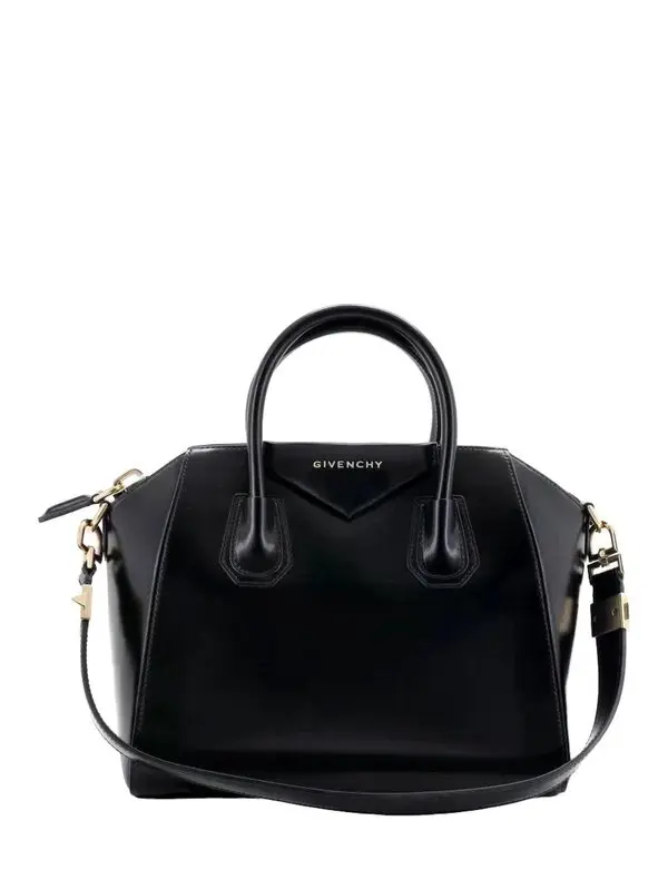 Givenchy Antigona Small Satchel Glazed Leather - Black