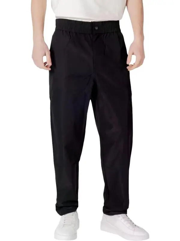 Calvin Klein Straight-leg Trousers - Black