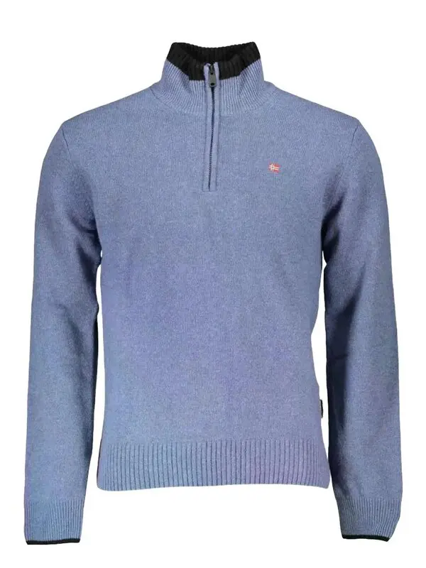 NAPAPIJRI Half-zip Cotton Sweater - Blue