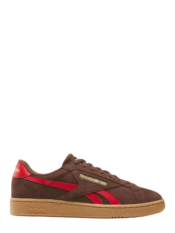 REEBOK Club C Grounds Uk Shoes - Campus Brown/vector Red/gum