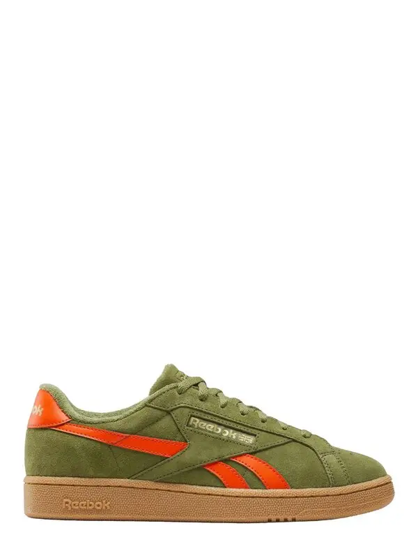 REEBOK Club C Grounds Low Top Sneakers - Deep Olive/pump Orange/gum