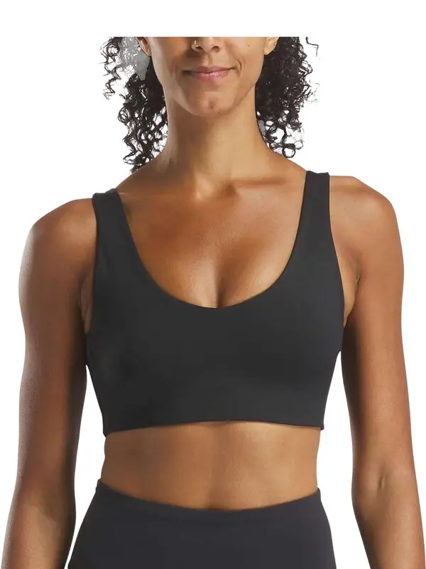 REEBOK Yoga V-neck Bra - Black