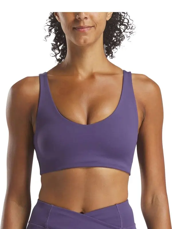 REEBOK Yoga V-neck Bra - Movement Purple
