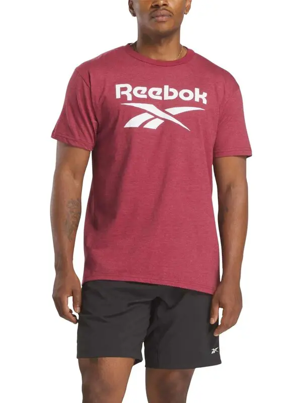 REEBOK Stacked Vector Graphic T-shirt - Maroon