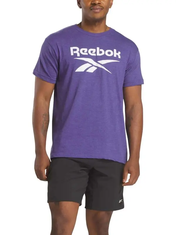 REEBOK Stacked Vector Graphic T-shirt - Purple