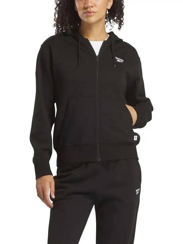 REEBOK Small Vector Full Zip Sweatshirt - Black