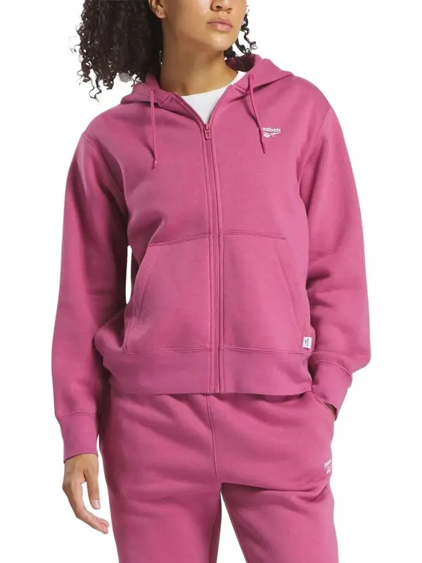 REEBOK Small Vector Full Zip Sweatshirt - Studio Pink