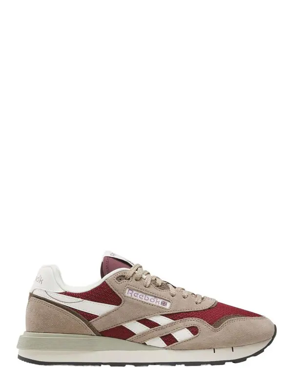REEBOK Classic Nylon 89 Shoes - Grainy Grey/blackberry/chalk