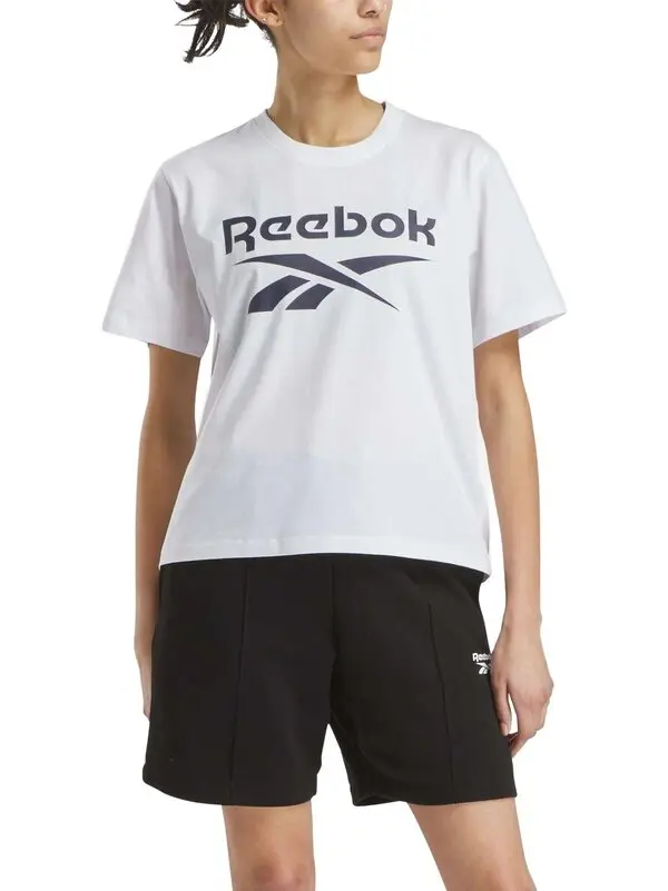 REEBOK Big Logo Oversized Crew Short Sleeve Tee - White