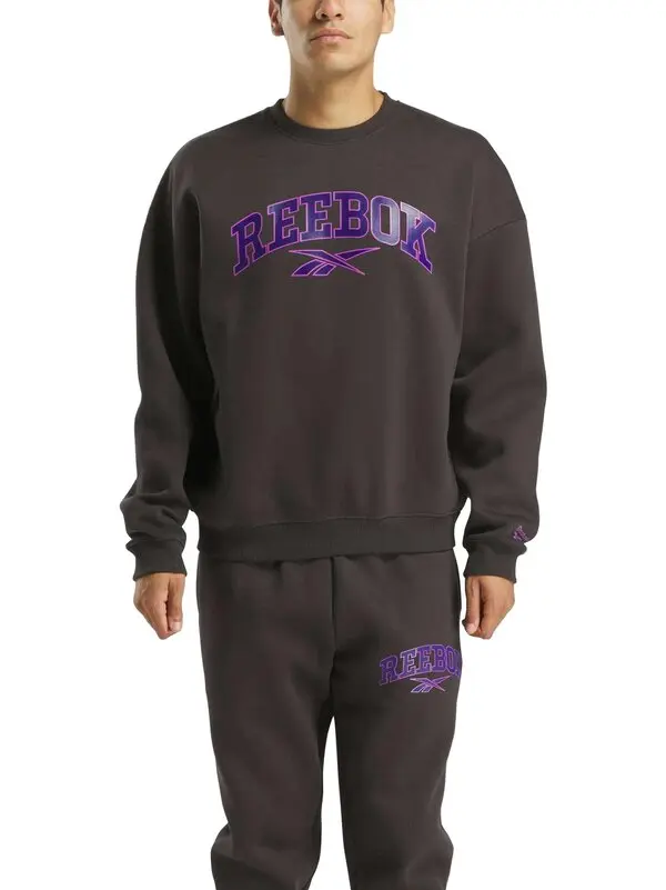 REEBOK Varsity Fleece Sweatshirt - Washed Black