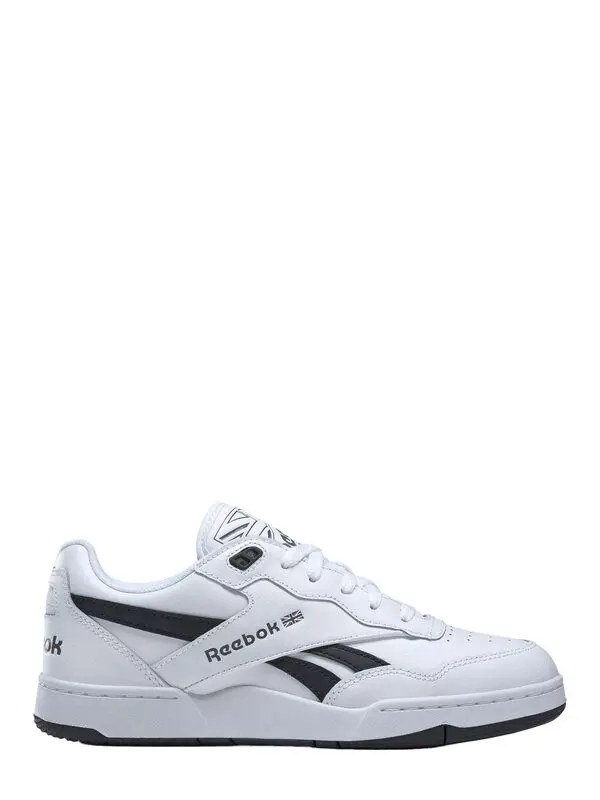 REEBOK Bb 4000 Ii "vintage Hoops" Leather Sneakers - Ftwr White/core Black/pure Grey