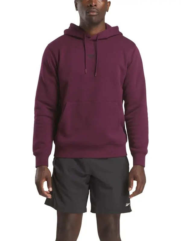 REEBOK Relaxed Fit Hoodie - Black Cherry