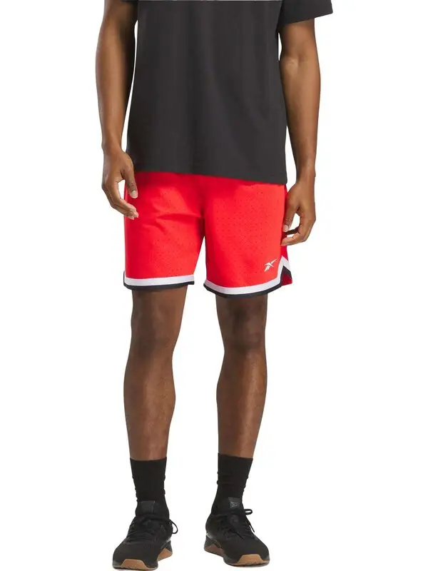 REEBOK Basketball Transition Shorts - Energy Red /white