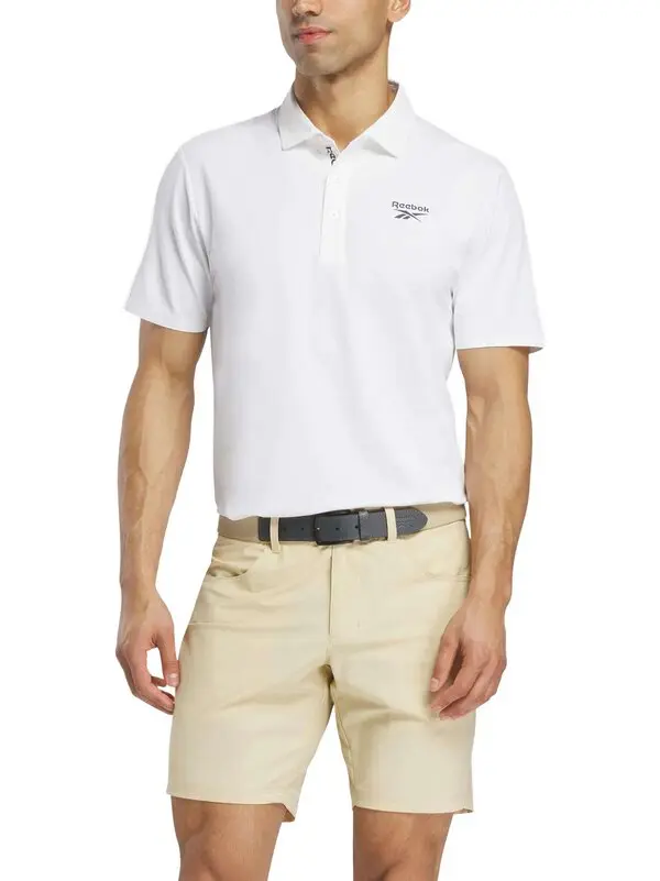 REEBOK Bonded Pique Polo Shirt - White