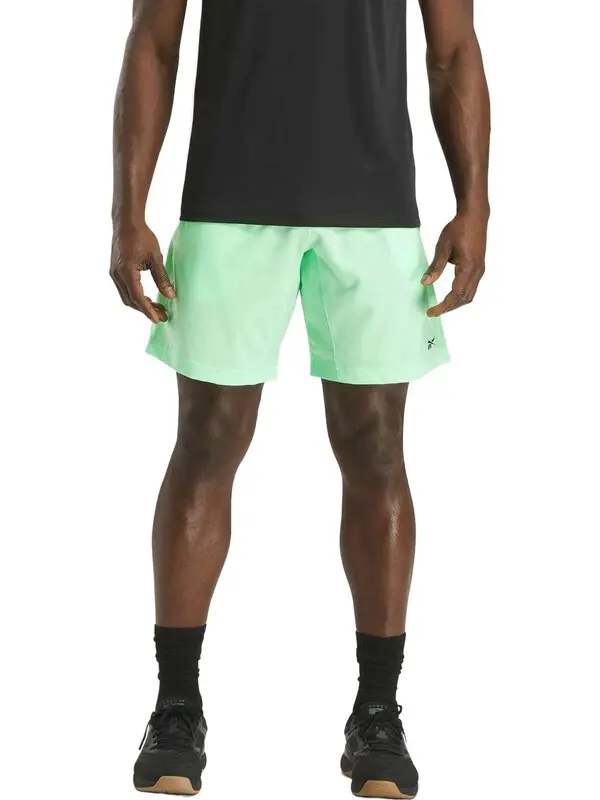 REEBOK Workout Ready Woven Shorts - Green Glow