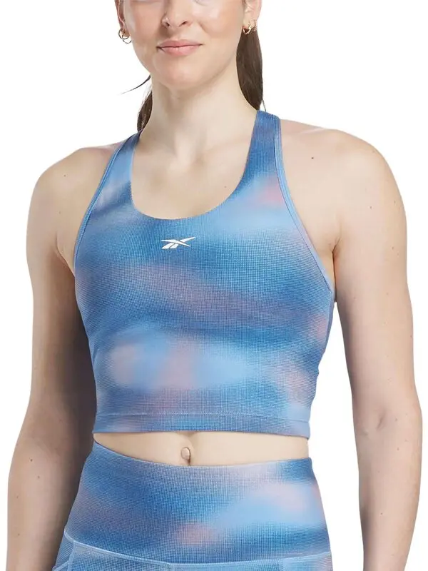 REEBOK Cropped Bra Tank Top - Vector Periblue