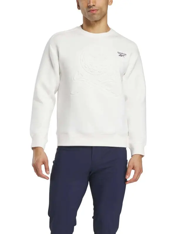 REEBOK Scuba Knit Crewneck Sweatshirt - Chalk