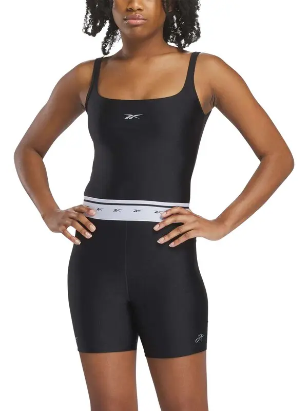 REEBOK X Angel Reese Bodysuit - Black/black/silver