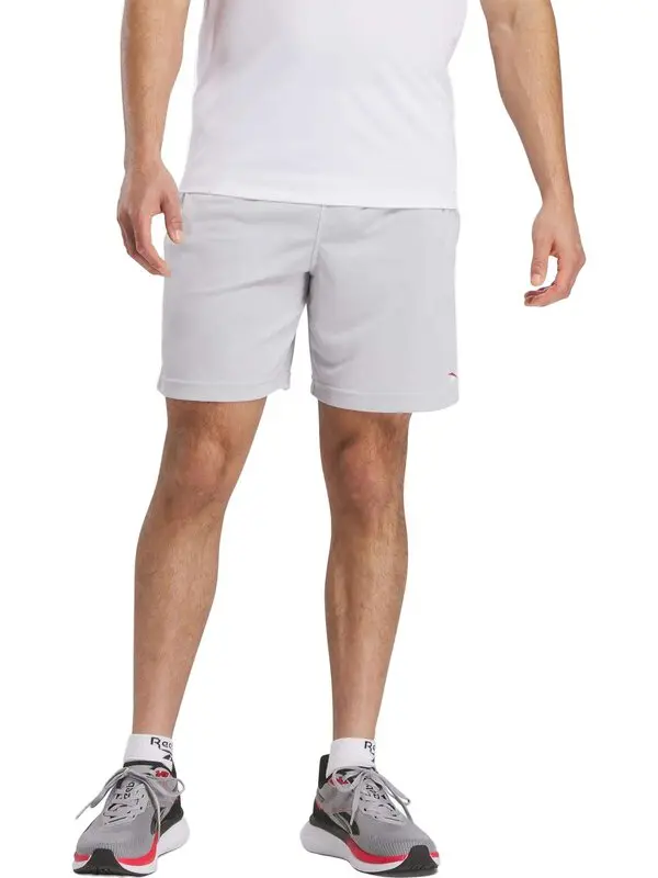 REEBOK Train Blocked Knit Shorts - Grey 1/inverted Aqua