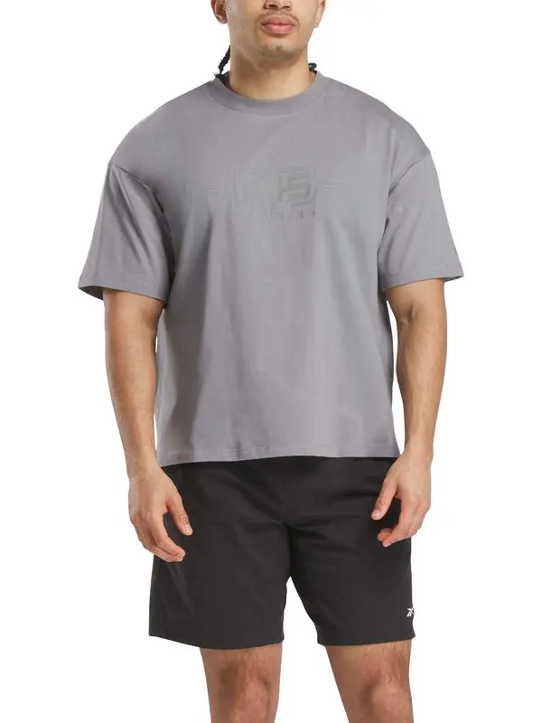 REEBOK X F45 Training Tonal Graphic T-shirt - Grey 3