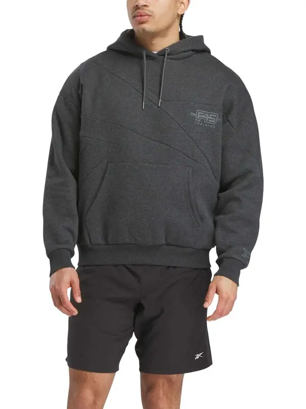 REEBOK F45 Training Relaxed Hoodie - Charcoal Marl