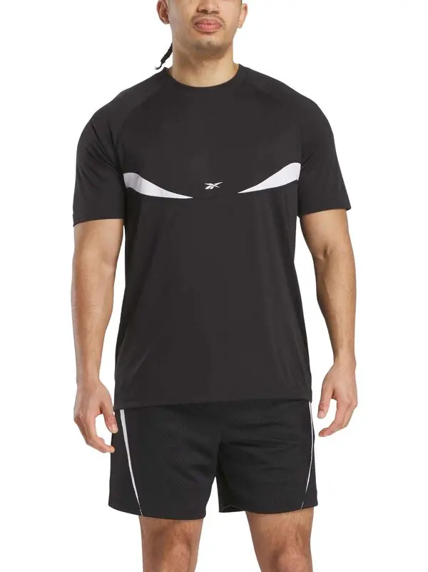 REEBOK Knit Training Tee - Black/grey 6/white