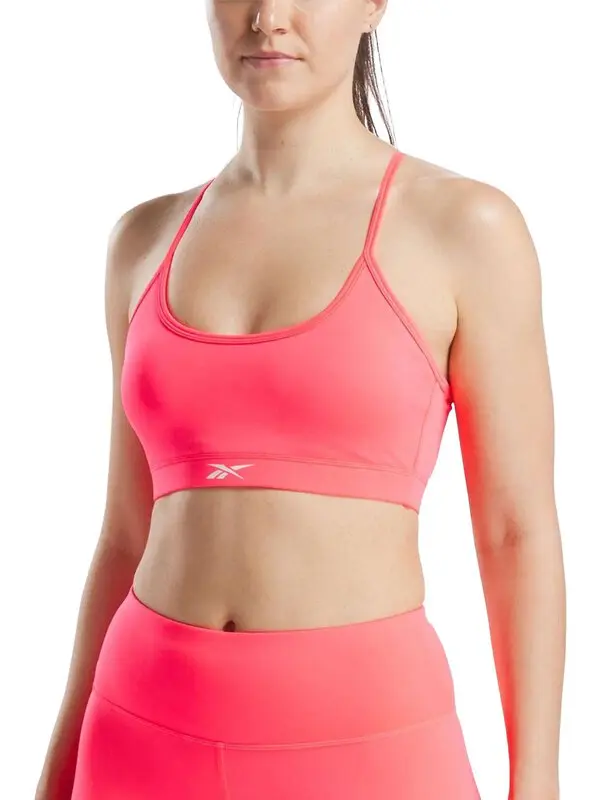 REEBOK Strappy Sports Bra - Pink Blast
