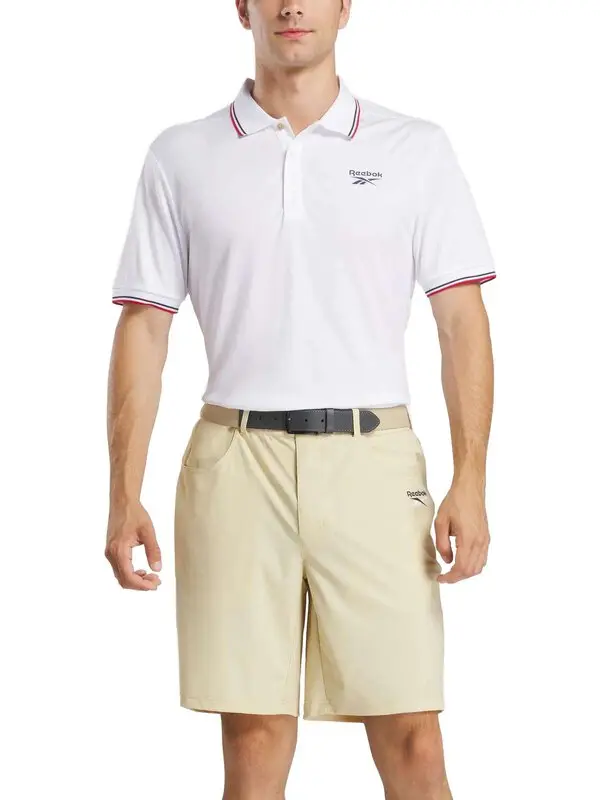 REEBOK Country Club Oxford Pique Polo Shirt - White