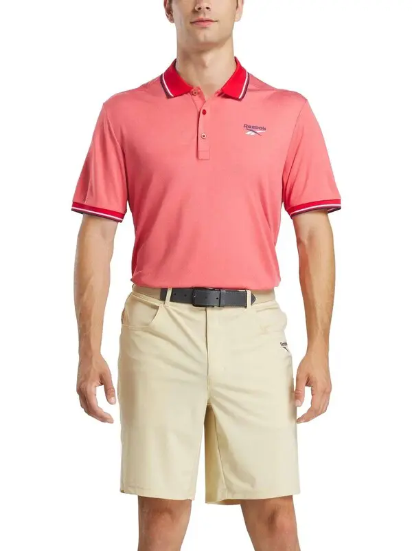 REEBOK Country Club Oxford Pique Polo Shirt - Vector Red