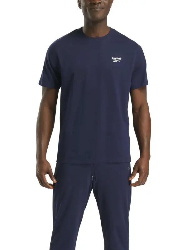 REEBOK Small Logo Crewneck Short Sleeve T-shirt - Vector Navy