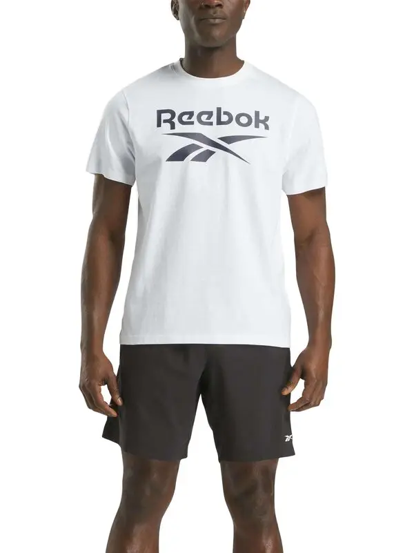 REEBOK Big Logo Crewneck Short Sleeve Tee - White