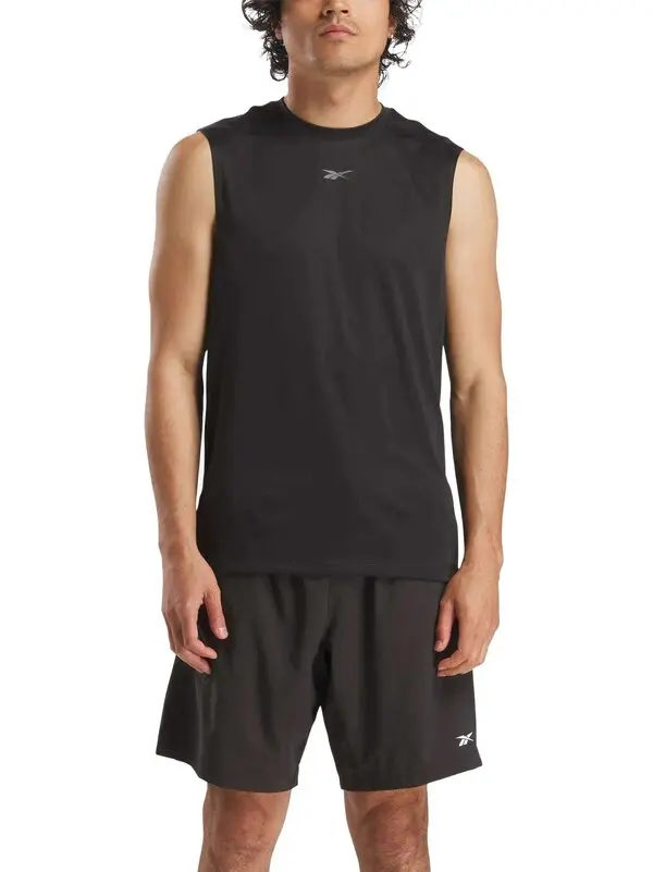 REEBOK Sleeveless Tech Training T-shirt - Black