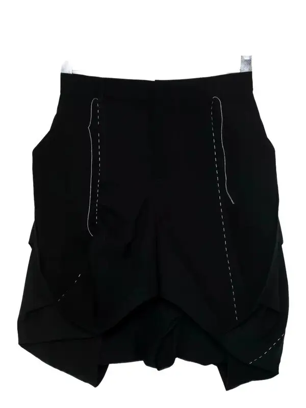 Sacai Balloon Skirt With Contrast Stitching - Black