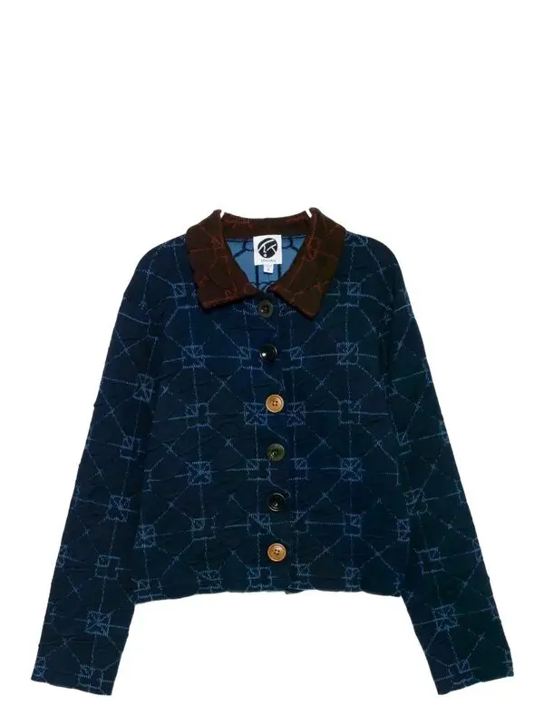 YANYAN Shrunken Work Jacket - Blue