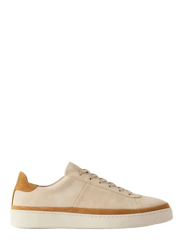 Mulo Suede Sneakers - Neutrals