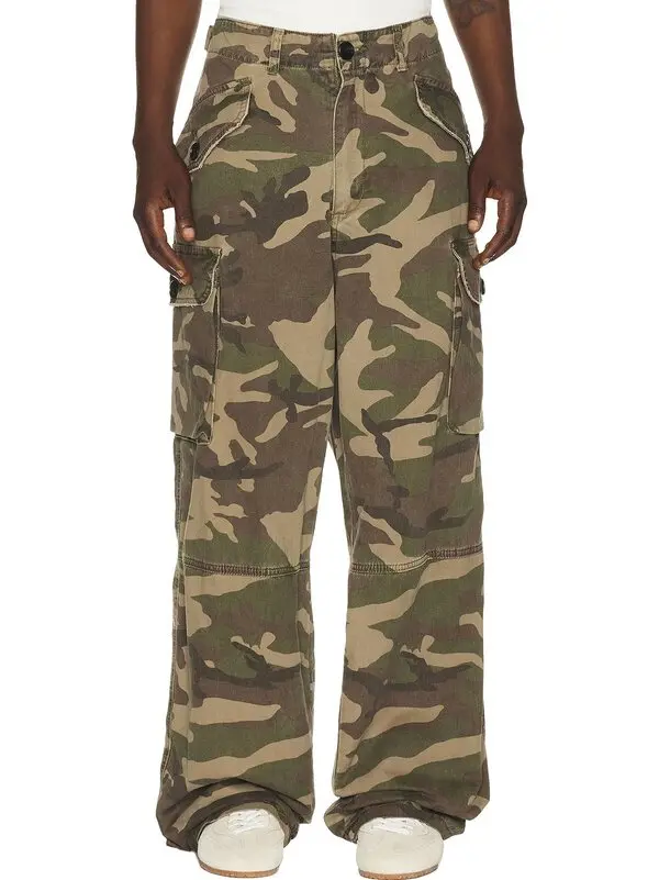 FOUND Camo Utility Cargo Pants - Woodland