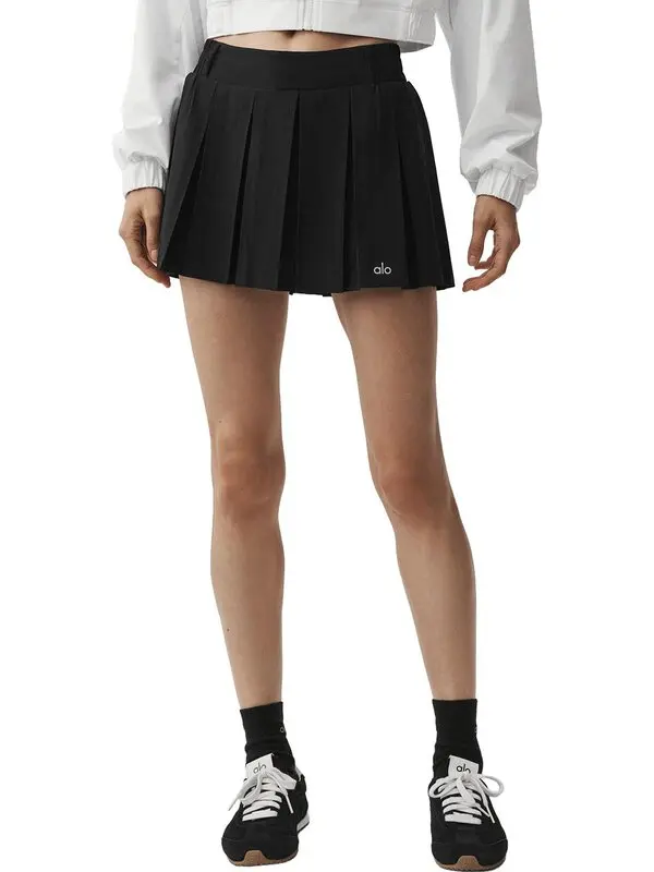 Alo Yoga Rally Tennis Skirt - Black