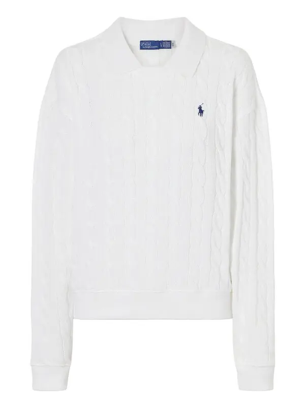 Polo Ralph Lauren Cotton Cable-knit Sweater - White