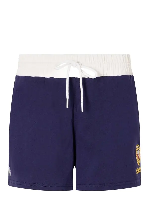 Polo Ralph Lauren Wimbledon Cotton-jersey Shorts - Navy